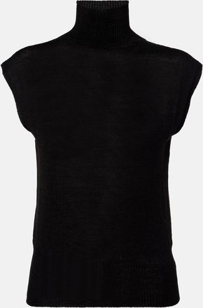 Rick Owens Top &agrave; col roul&eacute; en laine vierge