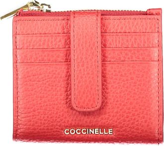 Coccinelle Femme, Accessoires, Rouge, Taille: ONE Size Metallic Soft Wallet