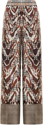 Pierre-Louis Mascia Femme, Pantalons, Multicolore, Taille: 38 FR Aloe Palazzo Pantalons