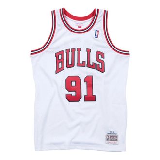 Mitchell & Ness Chicago Bulls 1997-98 Rodman Trikot - - Sport - Herren - Wei&szlig; - S