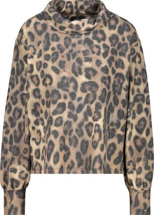 Monari T-Shirt Leo Allover-Leopardenprint für modernen Chic