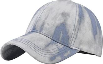 Generic Chapeaux de cowboy pour hommes et femmes neutres dété dégradés solides casquettes de baseball chapeaux visières chapeaux avec noms sur eux, bleu, Tail