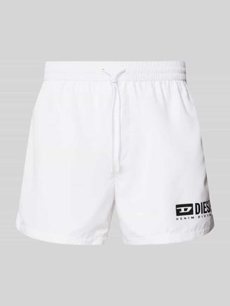 Diesel Badehose mit Label-Print Modell KEN