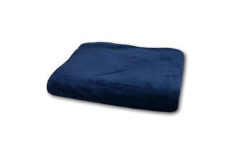 jilda-tex Wohndecke Cozy Decke Kuscheldecke Tagesdecke Weihnachtsdecke Baumwolldecke (Blue)