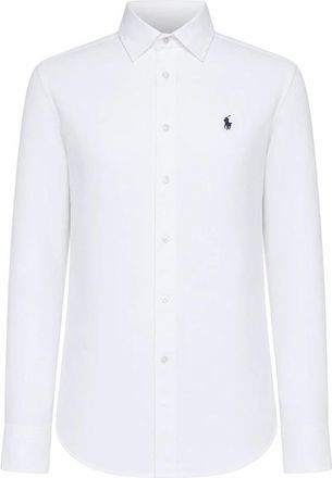 Polo Ralph Lauren Femme, Blouses et Chemises, Blanc, Taille: 38 FR Chemise en coton coupe slim