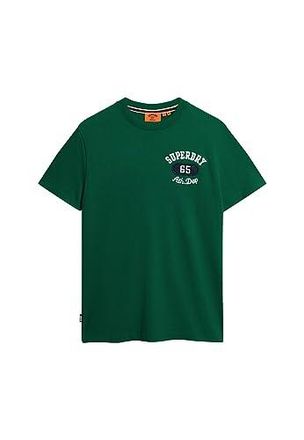 Superdry EMB Superstate ATH Logo Tee T-Shirt, Vert &eacute;meraude, L Homme