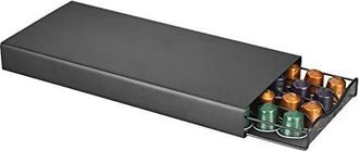 Dioche Distributeur de caf&eacute;, Support &agrave; Capsules &agrave; caf&eacute; Peut contenir 40 Capsules, Porte Dosette de Caf&eacute; Rangement pour Capsule de Caf&eacute;, 37.5 x 17.5 x 5.3 cm