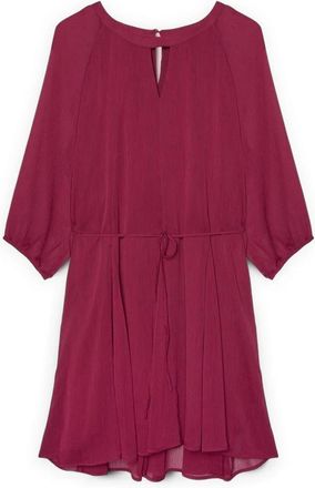 Fiorella Rubino Femme, Robes, Rouge, Taille: 36 FR Robe courte &eacute;vas&eacute;e en georgette