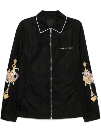 Givenchy veste &agrave; broderie chandelier et serpent - Noir