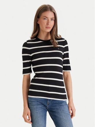 Tommy Hilfiger T-Shirt WW0WW47308 Schwarz Slim Fit