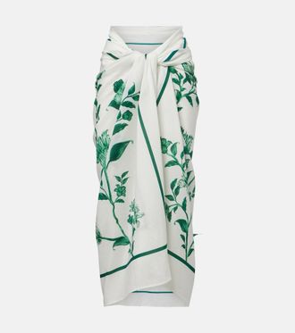 Agua Bendita Par&eacute;o Lavanda en coton et soie &agrave; fleurs