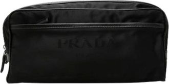 Prada Pre-owned Pochette Double Zip - Femme - Pre-owned - Noir - Taille: ONE Size