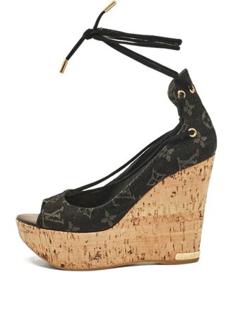 Louis Vuitton sandales Monogram 150 mm - Noir