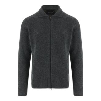 Tagliatore Woll-Baumwoll-Mischung Pullover - - Knitwear - Herren - Grau - L