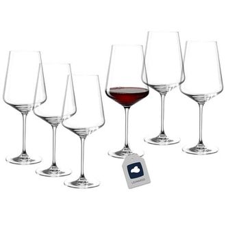 Leonardo Leonardo 014790 Puccini Set de 6 Verres Bordeaux Verre Transparent