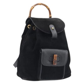 Louis Vuitton Pre-owned Vintage Suede Backpack - - Pre-owned - Damen - Schwarzk - ONE SIZE