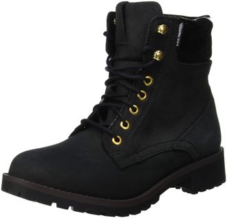 Ichi Damen A MURIE FW Combat Boots, Schwarz (Black 10011)