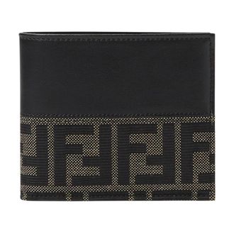 Fendi FF Jacquard Bifold Geldb&ouml;rse - - Accessories - Herren - Schwarzk - ONE SIZE