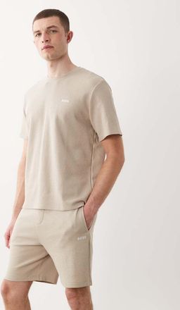 HUGO BOSS BOSS - Bodywear - Short densemble confort en tissu gaufr&eacute; - Beige-Neutral