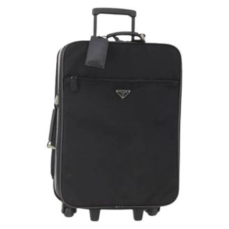 Prada Pre-owned Vintage Nylon Suitcase - - Pre-owned - Damen - Schwarzk - ONE SIZE