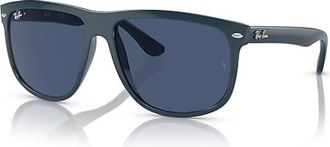 Ray-Ban Boyfriend Sonnenbrillen Dunkelblau Fassung Blau Glas 60-15