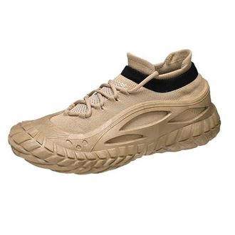 Generic Chaussures de loisirs pour homme : chaussures de course &agrave; semelle &eacute;paisse chaussures de sport en maille chaussures de jogging avec lacets chaussures d