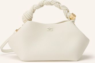 Ganni Handtasche Bou Small Grained weiss