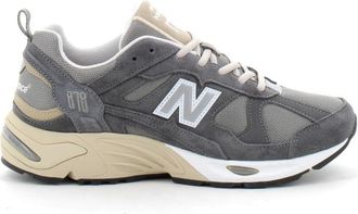 New Balance Homme, Chaussures, Gris, Taille: 41 1/2 EU Baskets Casual Sportives en Cuir Magnet/Gris