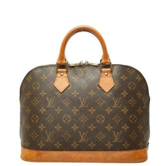 Louis Vuitton Sac Alma Pr&eacute;-poss&eacute;d&eacute; - Femme - Pre-owned - Brun - Taille: ONE Size