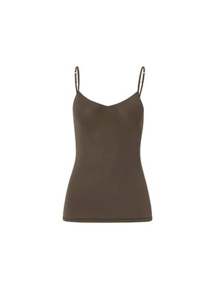 Hanro Khaki Padded Cami Top Size XS
