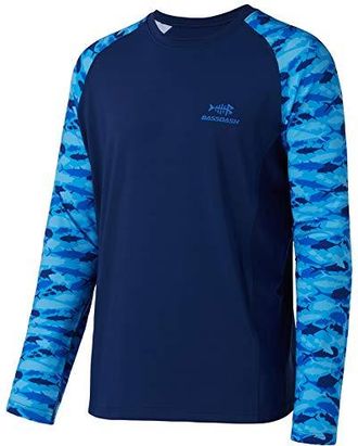 Bassdash Chemise à Manches Longues pour Hommes Chemise Camouflage Performance avec Protection Solaire UPF 50 Séchage Rapide