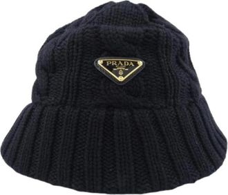 Prada Chapeau seau Pre-owned - Femme - Pre-owned - Noir - Taille: ONE Size