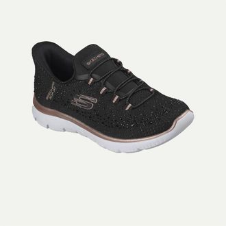 Skechers BASKET SLIP-IN NOIR/BRONZE