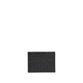 Calvin Klein Porte-cartes en cuir textur&eacute;