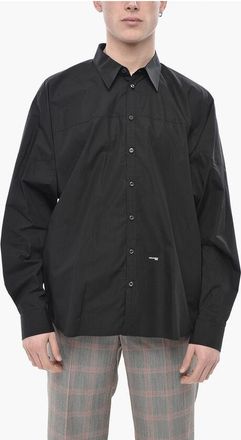 Dsquared2 Poplin Shirt with Batwing Sleeves size 44