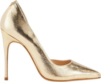Cosmoparis Femme, Chaussures, Jaune, Taille: 39 EU Escarpins &agrave; Talons Hauts en Cuir M&eacute;tallis&eacute;