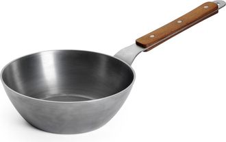 Woll Carbon Steel Hochrandpfanne Ø 20 cm, 5 cm hoch - Karbonstahlpfanne PFAS-frei - natürlicher Antihafteffekt nach Einbrennen - Induktionspfanne - kleine 