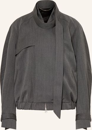 Victoria Beckham Blouson Mit Abnehmbarer Schluppe grau