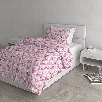 Italian Bed Linen Dafne Bettwäsche-Set, Bedruckt, Mikrofaser, Kinki, französisches Bett