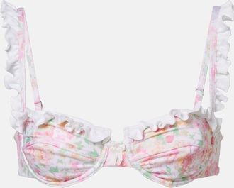 Bananhot Haut de bikini Jena &agrave; fleurs et volants