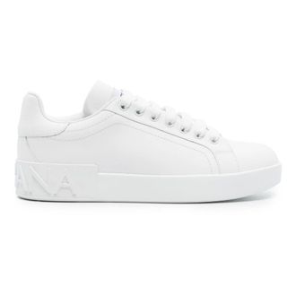 Dolce & Gabbana Femme, Chaussures, Blanc, Taille: 35 EU Baskets Portofino