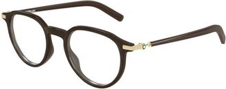 Montblanc Montblanc, Homme, Accessoires, Brun, Taille: 49 MM Optical Frame