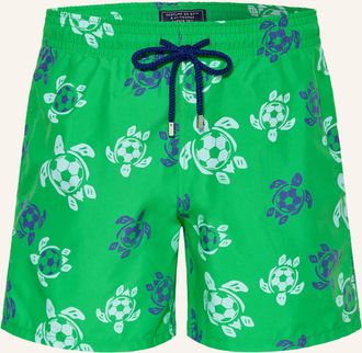 Vilebrequin Badeshorts Soccer Turtles Moorea gruen