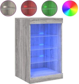 Les Tendances Buffet avec lumières LED sonoma gris 41x37x67
