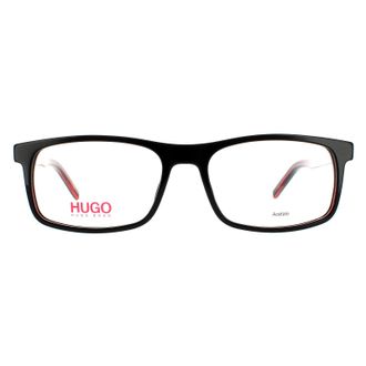 HUGO BOSS Hugo by Hugo Boss Montures de lunettes HG 1004 OIT 16 Noir Rouge Hommes
