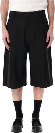 STUDIO NICHOLSON Homme, Shorts, Noir, Taille: M Fowld Pleat Short