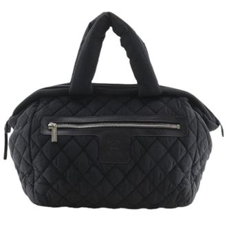 Chanel Sac &agrave; main vintage en nylon Pre-owned - Femme - Pre-owned - Noir - Taille: ONE Size