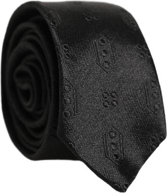 Dolce & Gabbana Silk Jacquard Necktie - Black