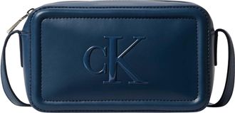 Calvin Klein Damen Bold Ck Camera Bag Lv04f3220g Crossover, Blue (Key Largo)