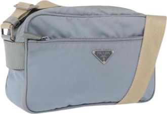 Prada Pre-owned Vintage Nylon Shoulder Bag - Femme - Pre-owned - Bleu - Taille: ONE Size